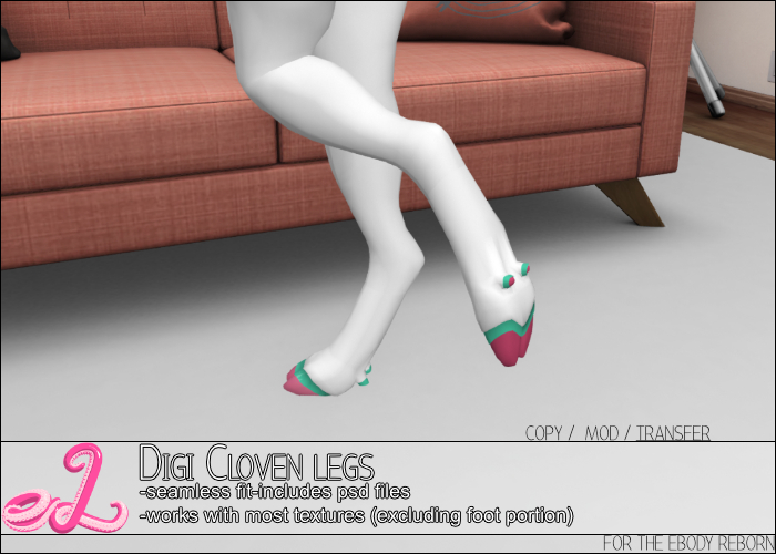 Second Life Marketplace - [eL] Digi Legs Cloven for eBody Reborn